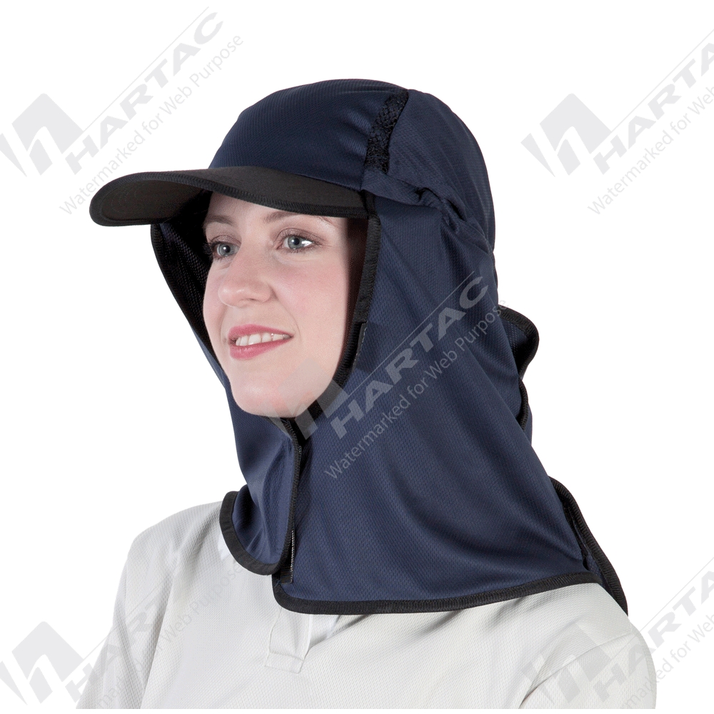 HSKHMNV-PP - Kalahari Hat Micro Mesh Navy Plain Pack - Hartac Australia