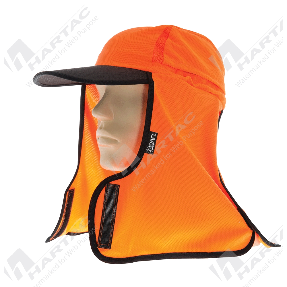 HSKHMOR-PP - Kalahari Hat Micro Mesh Hi Vis Orange Plain Pack - Hartac ...