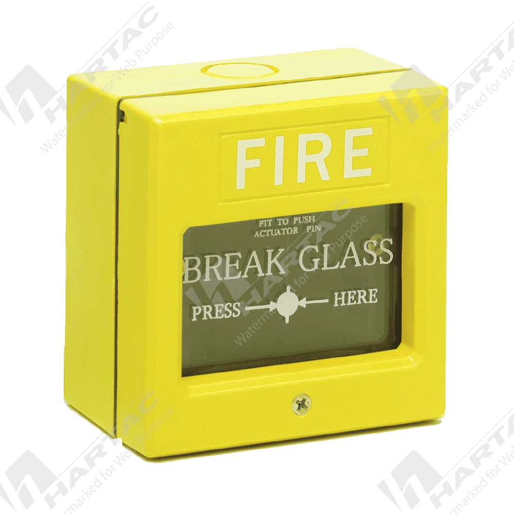 HSMBFD108Y - Surface Mount Break Glass Call Point (w/out Polycarb Flap ...