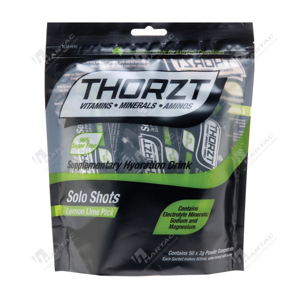 HSSSSFLL - Thorzt Solo Shot 3g Sachet Sugar Free Electrolyte Mix Pk of ...