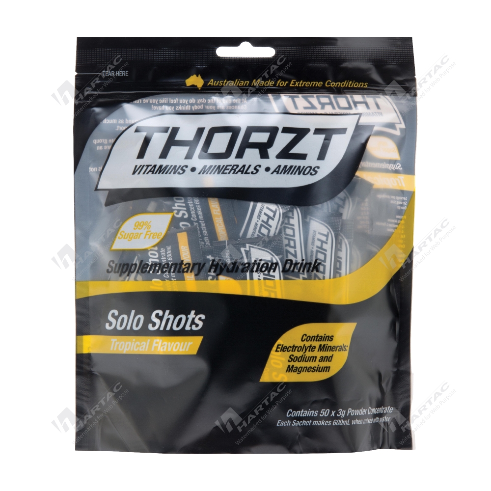 HSSSSFTR - Thorzt Solo Shot 3g Sachet Sugar Free Electrolyte Mix Pk of ...