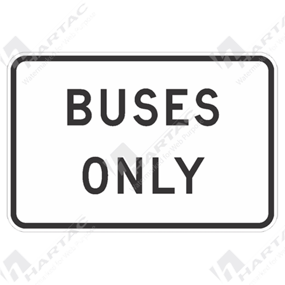 MR-RA-16 - Traffic (Regulatory) "Buses Only" Aluminium Reflective Class ...