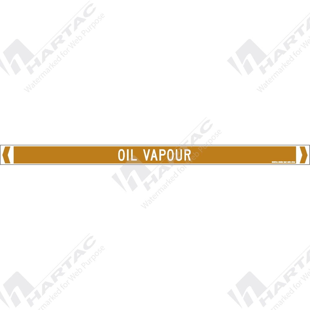 PB881 - 460*29 Pipemarker Type S S/A Non-Ref (pk10) Oil Vapour White on ...