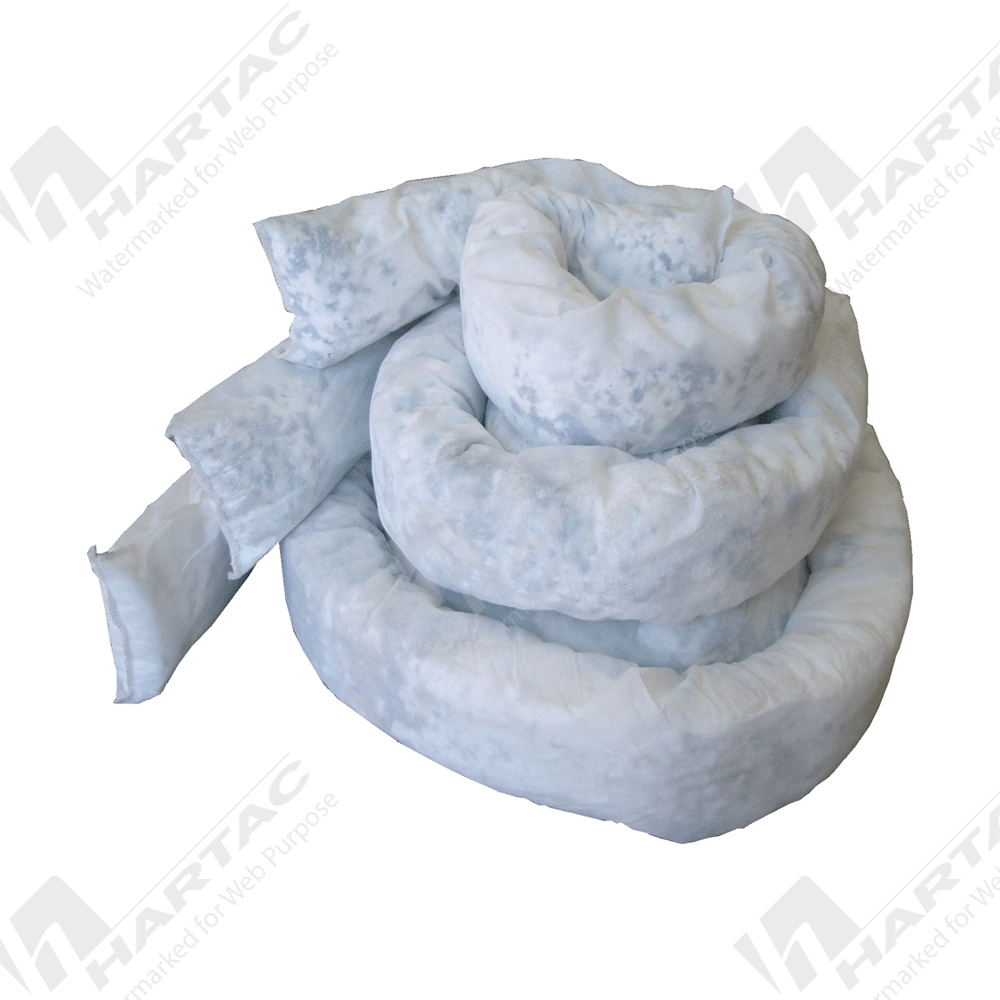 PBFO3_6 - Oil& Fuel Absorbent Mini Boom/ Sock 3.6m*100mm - Hartac Australia