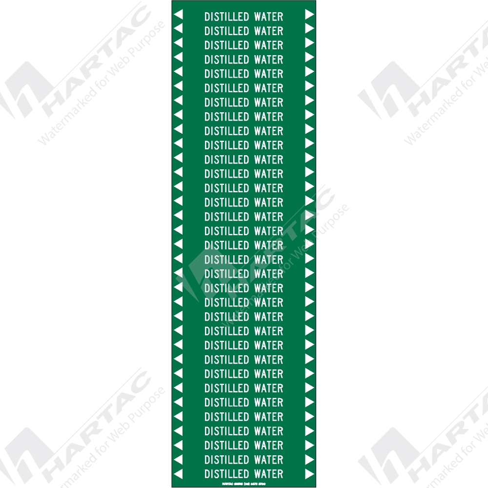 PG502 - 89*300 Pipemarker Type T S/A Non-Ref (pk10) Distilled Water ...