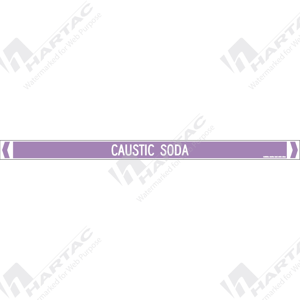 PM301 - 460*29 Pipemarker Type S S/A Non-Ref (pk10) Caustic Soda White ...