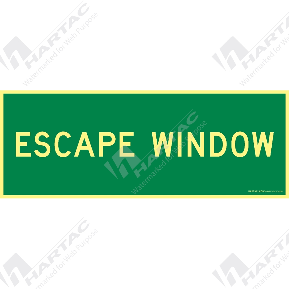 PR4344JP - Marine (Directions) "Escape Window" Polypropylene ...