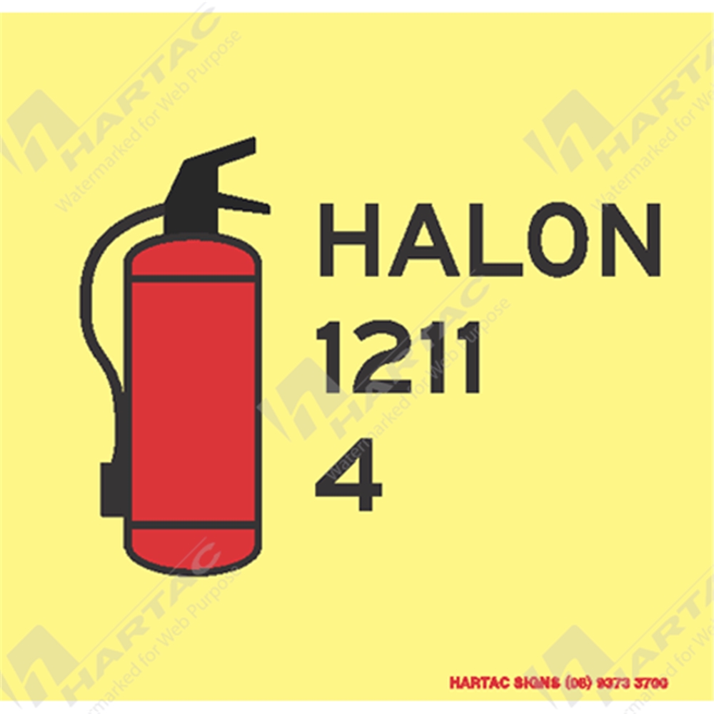 PV6081JJ - 150*150mm - Marine S/A Halon 1211 Fire Extinguisher Red and ...