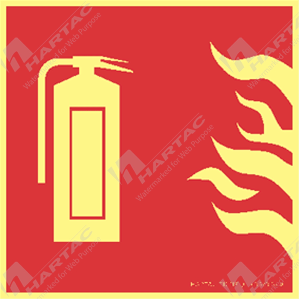 PV6100GG - 100*100mm - Marine S/A Fire Extinguisher Picto Luminous on ...