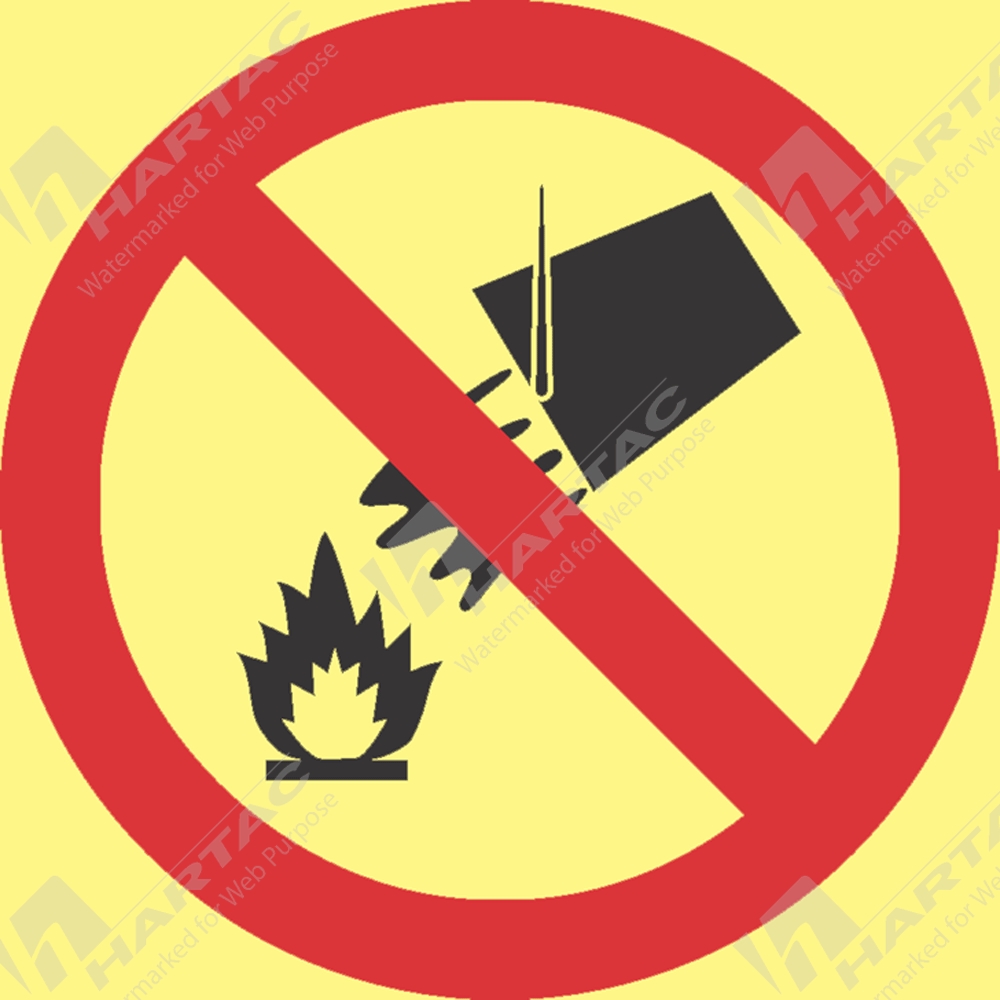 PV8509JJ - 150*150mm - Marine S/A Do Not Extinguish with Water Picto ...