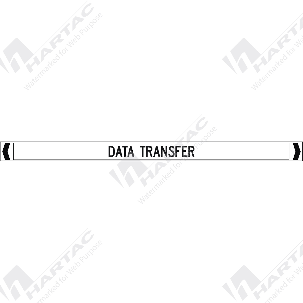 PW061 - 460*29 Pipemarker Type S S/A Non-Ref (pk10) Data Transfer Black ...