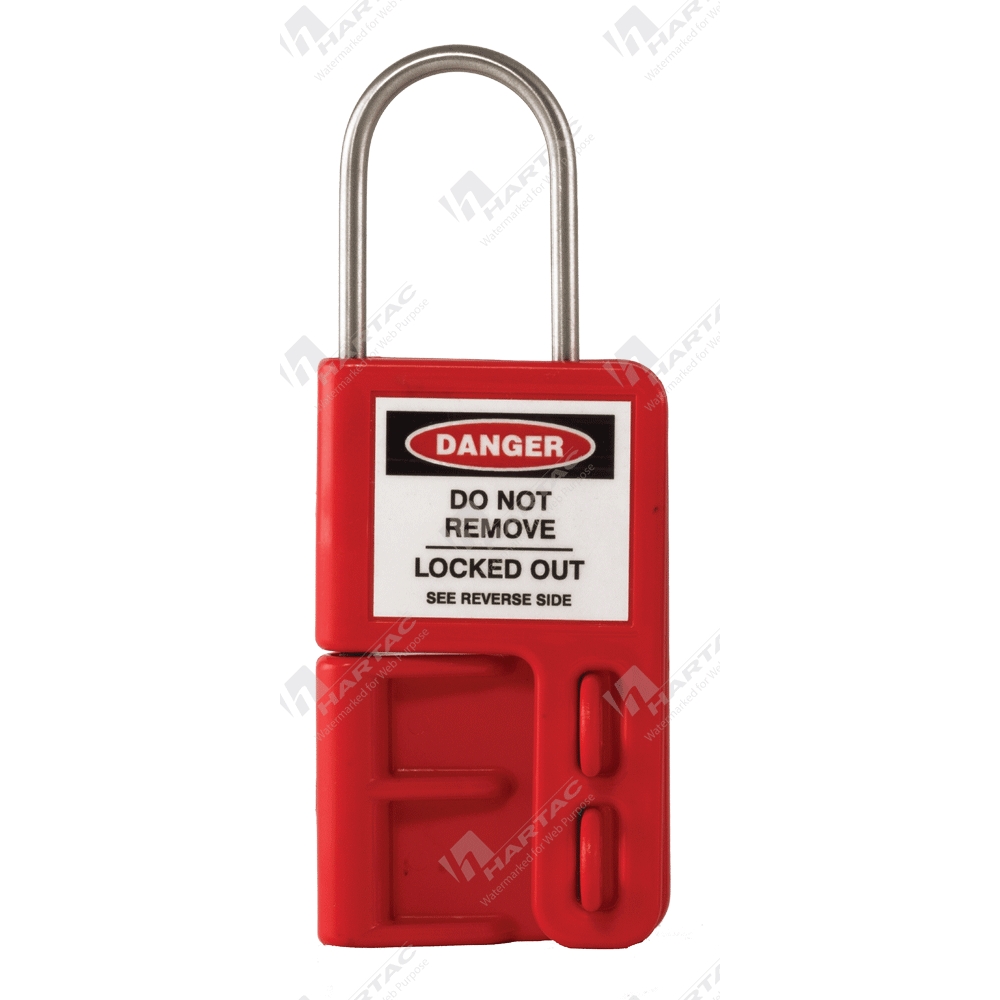 SFHSSH-4 - 4mm Shackle Stainless Steel Labelled Hasp with PVC Body 4 ...