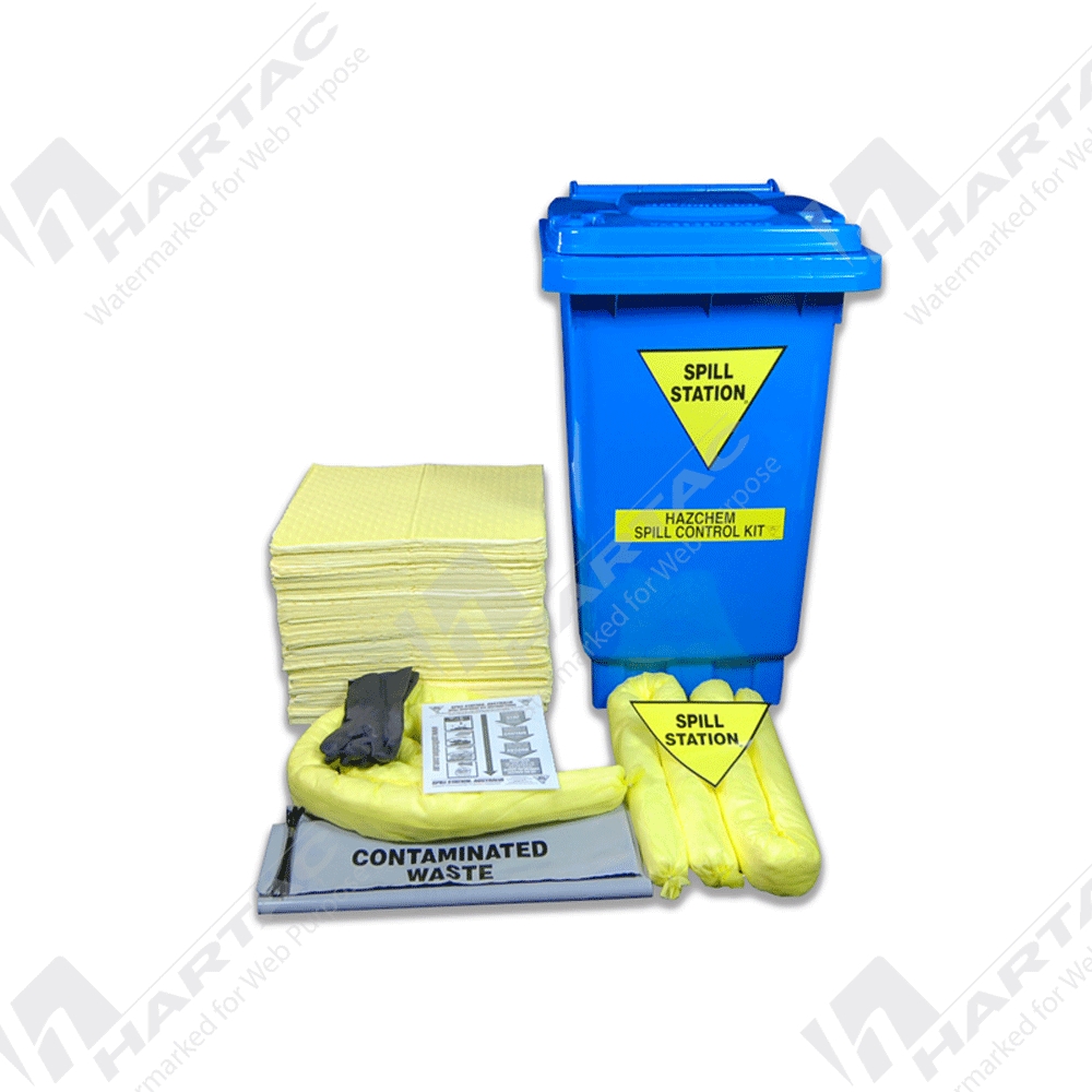 Hazchem Spill Kits - Hazchem Spill Kit 120L w/ 140L Bin - Company Name ... Hazchem Spill Kits - Hazchem Spill Kit 120L w/ 140L Bin - Company Name ...