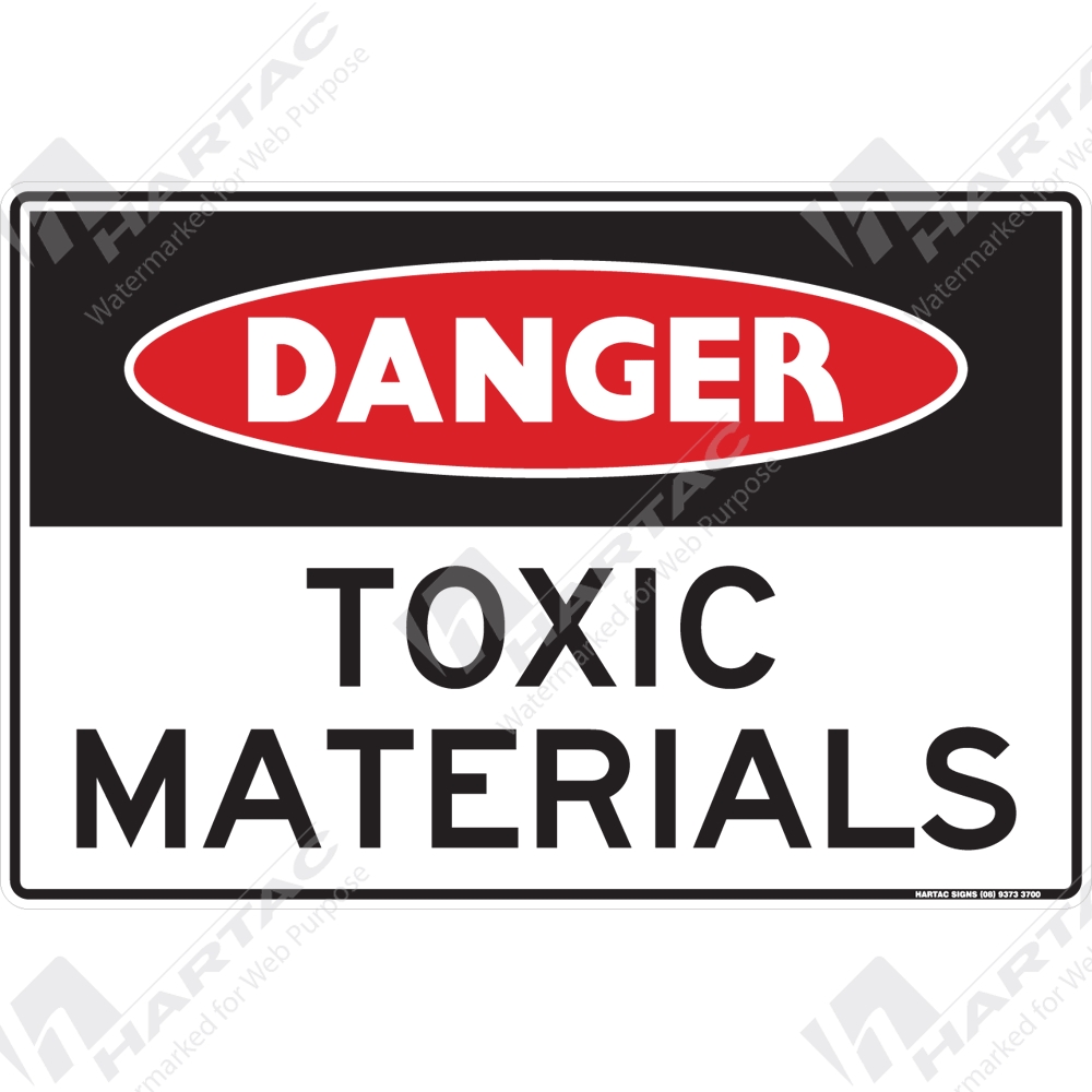 Hazardous Substances Signs - Danger Sign Hazardous Substance Toxic ...