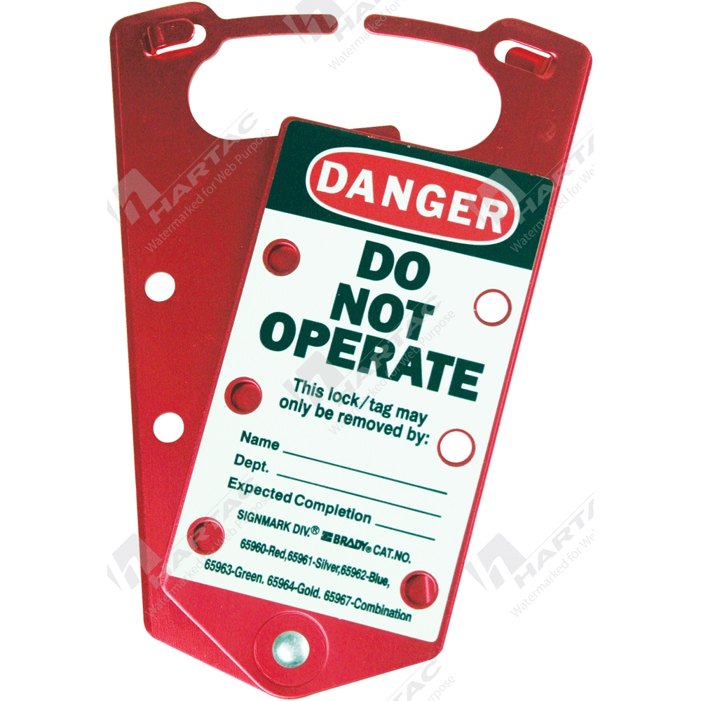Lockout Hasps - Labelled Lockout Hasp - Company Name - Hartac Australia