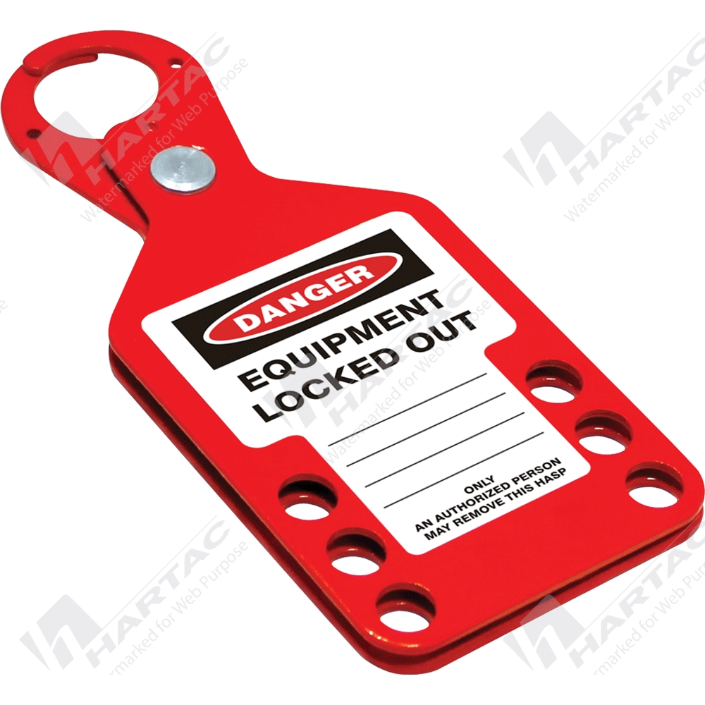Lockout Hasps - TAGO Labelled Lockout Hasp 25mm Jaw - Company Name ...