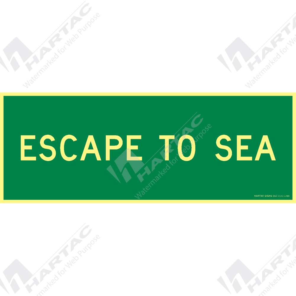 Directions Signs - Marine Sign Directions Escape To Sea - Company Name ...