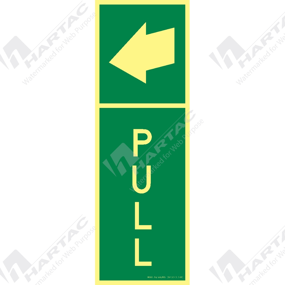 Directions Signs - Marine Sign Directions Pull w/ Arrow Left On Top ...