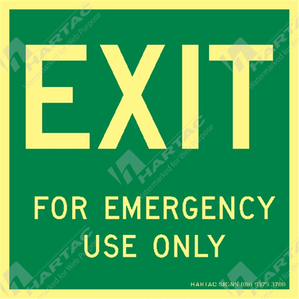 Directions Signs - Marine Sign Directions Exit For Emergency Use Only ...