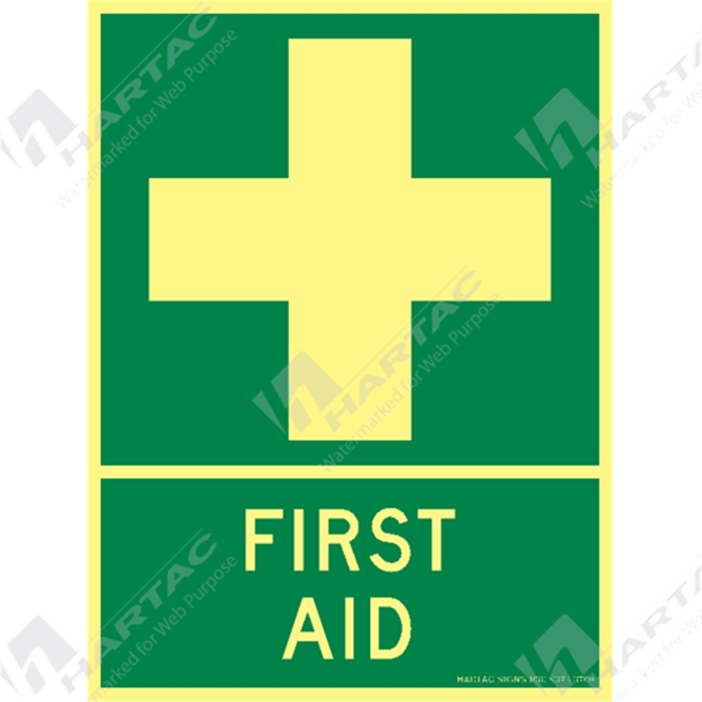 Safety Signs - Marine Sign Safety First Aid Portrait - Company Name ...