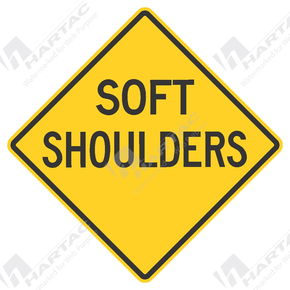 Warning Signs - Soft Shoulders Aluminium Reflective Class 1 - Company ...