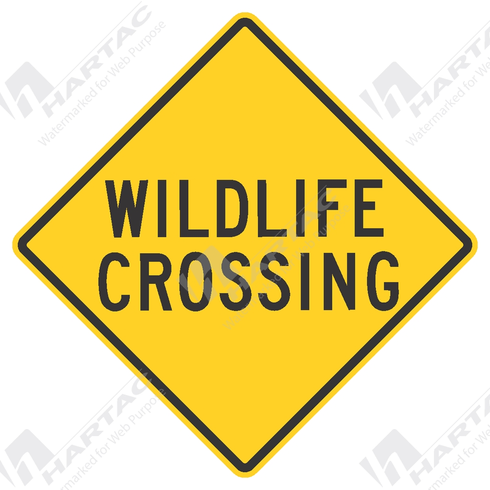 Warning Signs - Wildlife Crossing Aluminium Reflective Class 1 ...