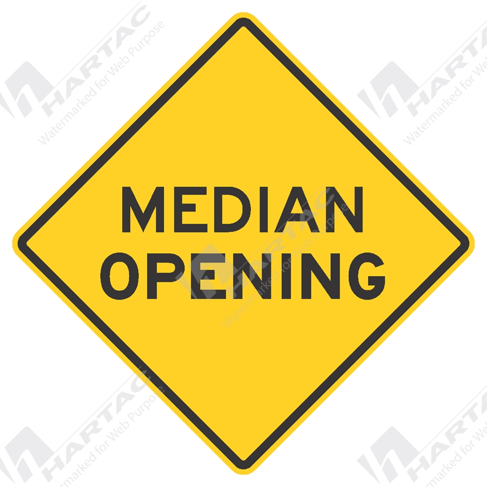 Warning Signs - Median Opening Aluminium Reflective Class 1 - Company ...